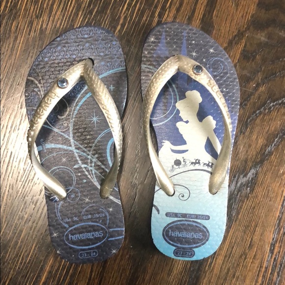 Havaianas | Shoes | Havaianas Little Girl Cinderella Flip Flopssize 9 ...